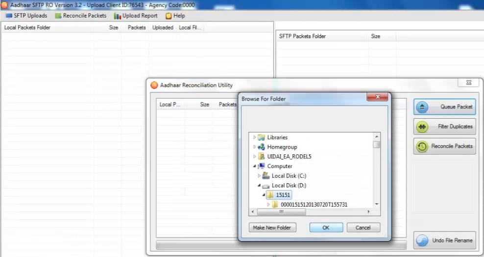 Procedure to De-Registration of Aadhaar SFTP Client [UIDAI] | DOP Core ...