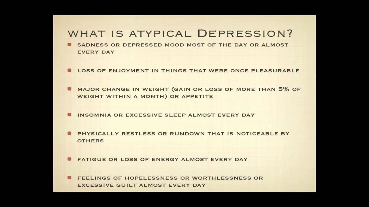 Atypical depression