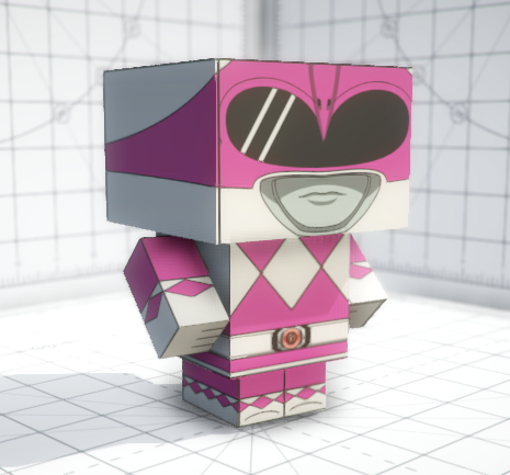 Paper Craft 3D Album: Papercraft 360 preview - Red Ranger (Power Ranger)
