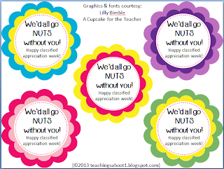 Teaching's a Hoot!: Classified Staff Appreciation Week!