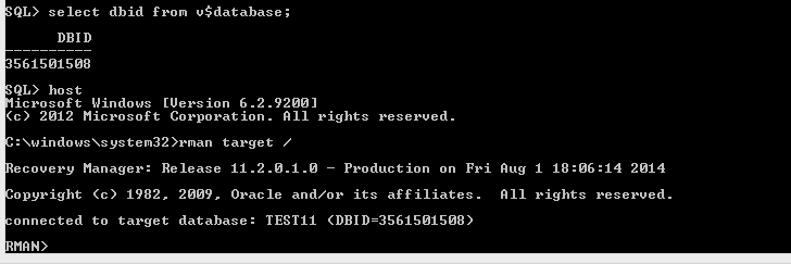 INDIALOTS: Oracle: How to Find the Database ID (DBID)