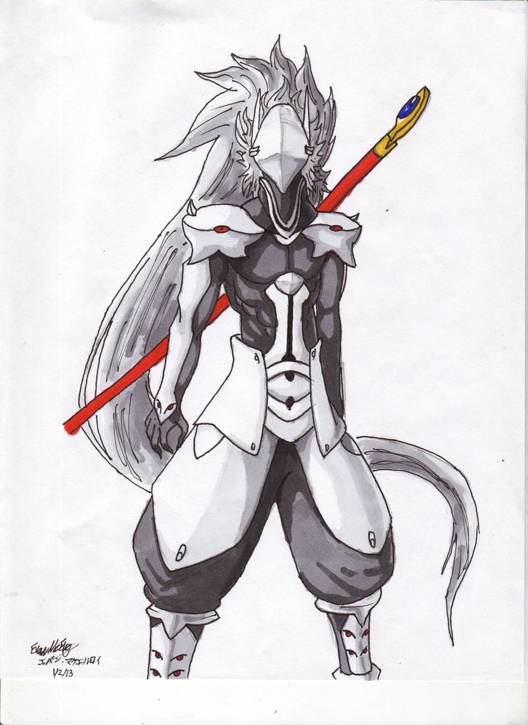 FightVG: Quick Pic: Hakumen "The White Void" Fan Art