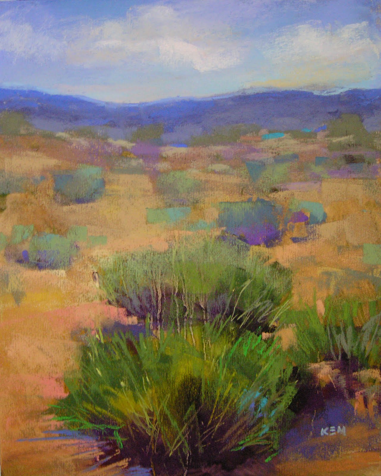 Painting My World: Desert Color 8x10 pastel