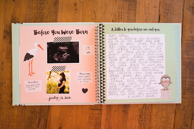 Domestic Fashionista: Our Son's Finished Baby Book