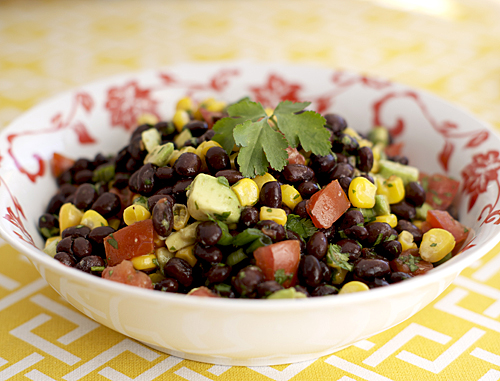 Southwestern Black Bean Salad ~ Heat Oven to 350