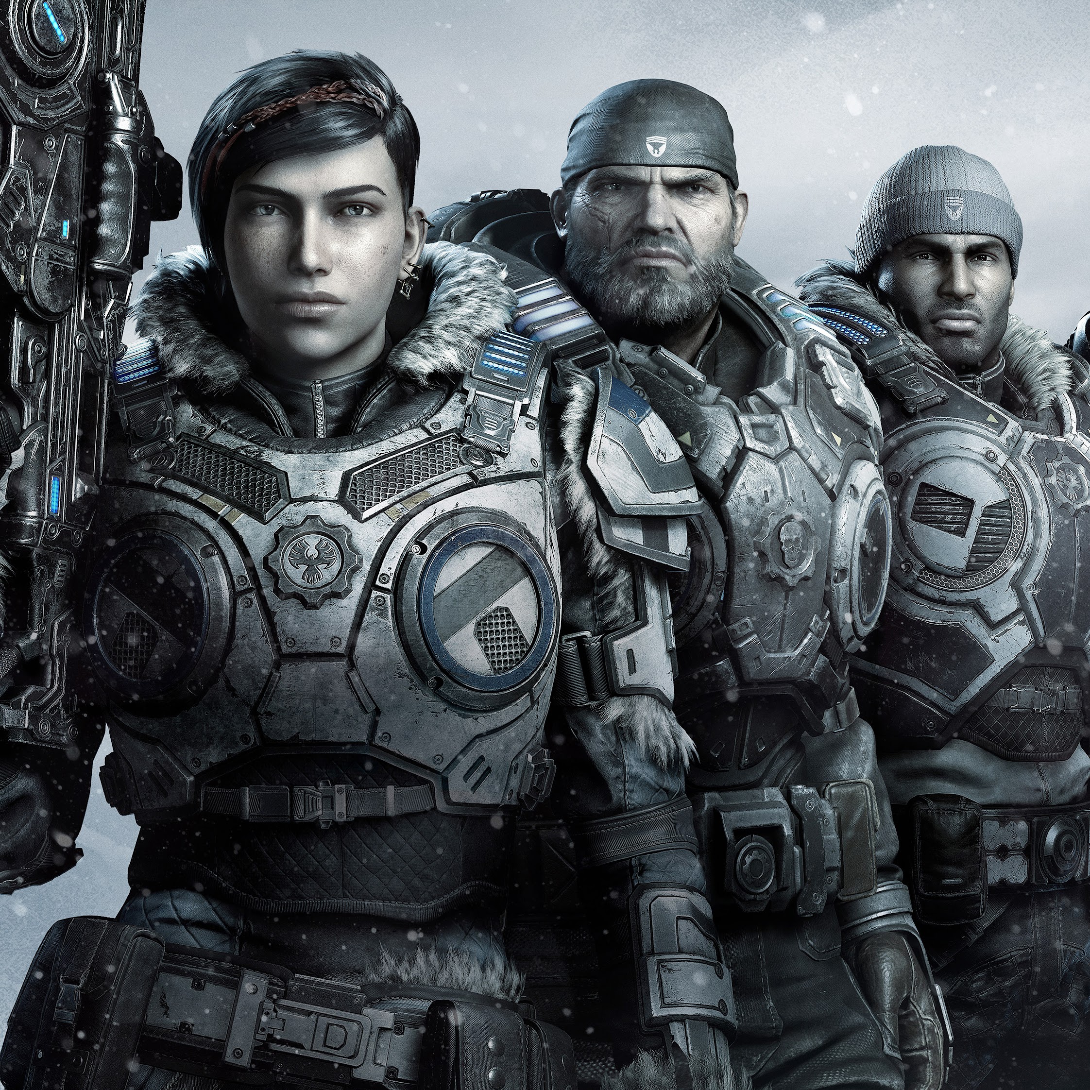 Gears 5, Kait Diaz, Marcus Fenix, Delmont Walker, James Fenix, 8K, #19 ...