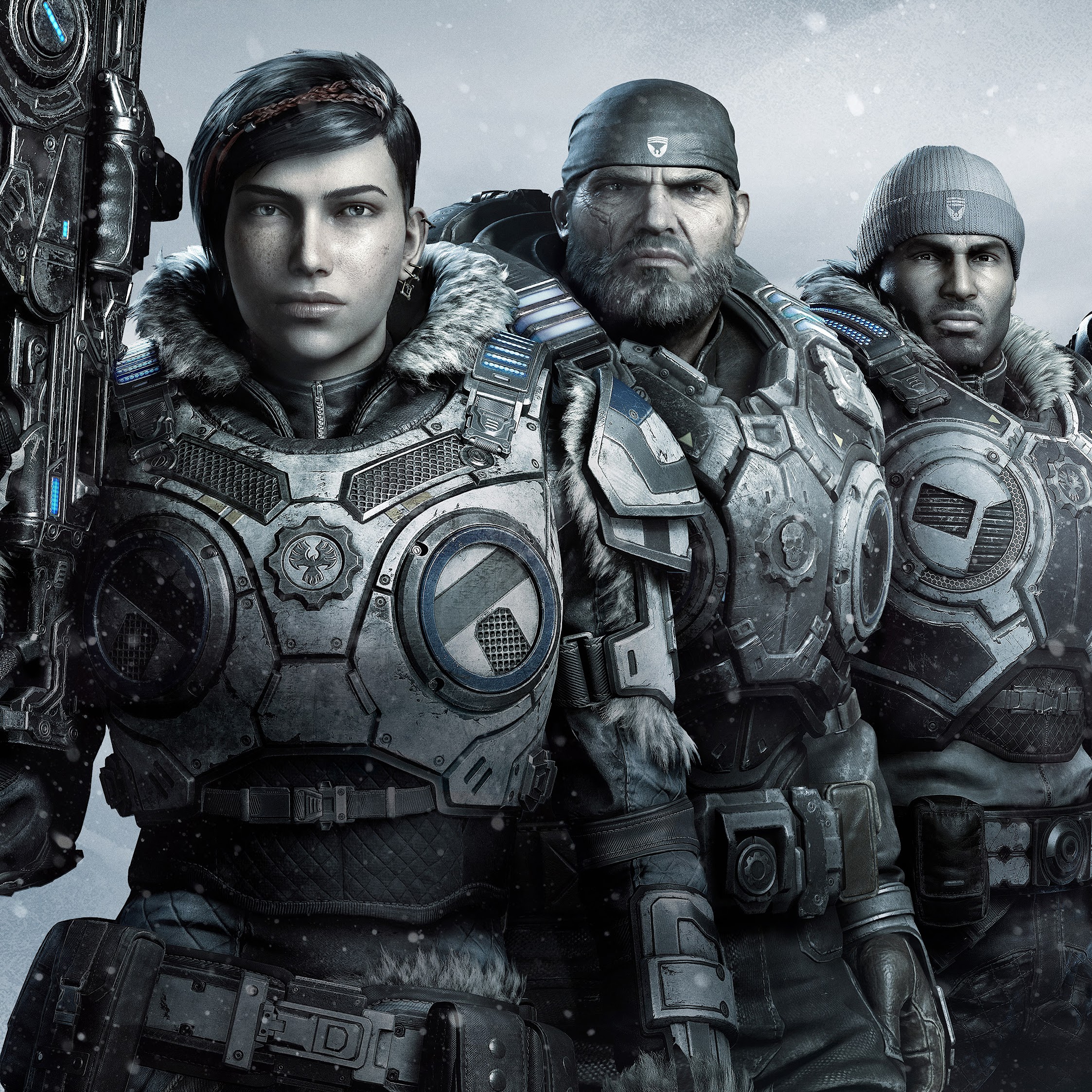 Gears 5, Kait Diaz, Marcus Fenix, Delmont Walker, James Fenix, 8K, #19 ...