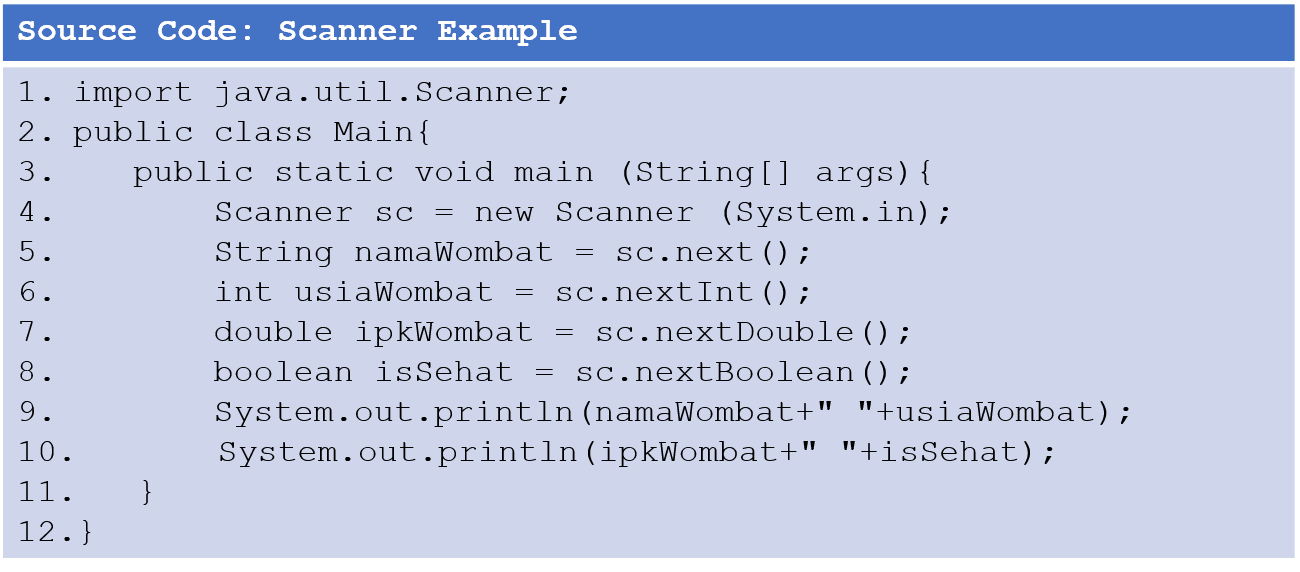 Dasar-Dasar Pemrograman : String, Input-Output I dalam Java