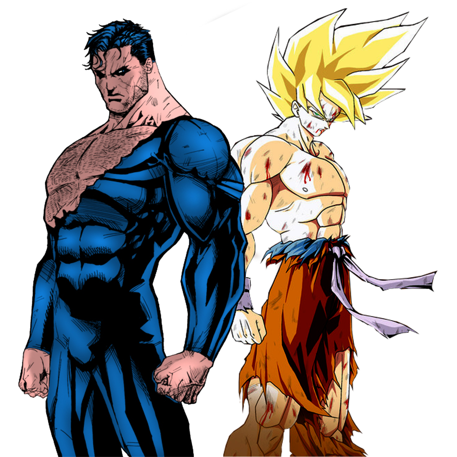 Superman Goku Strength Vs Strength