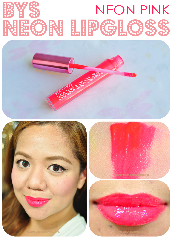 NEW! BYS Neon Lipgloss Swatches - Shen's Addiction