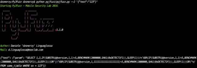 PyJFuzz - Python JSON Fuzzer