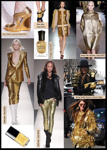 Ju Moda e Design: Dourado! Entre nessa onda!