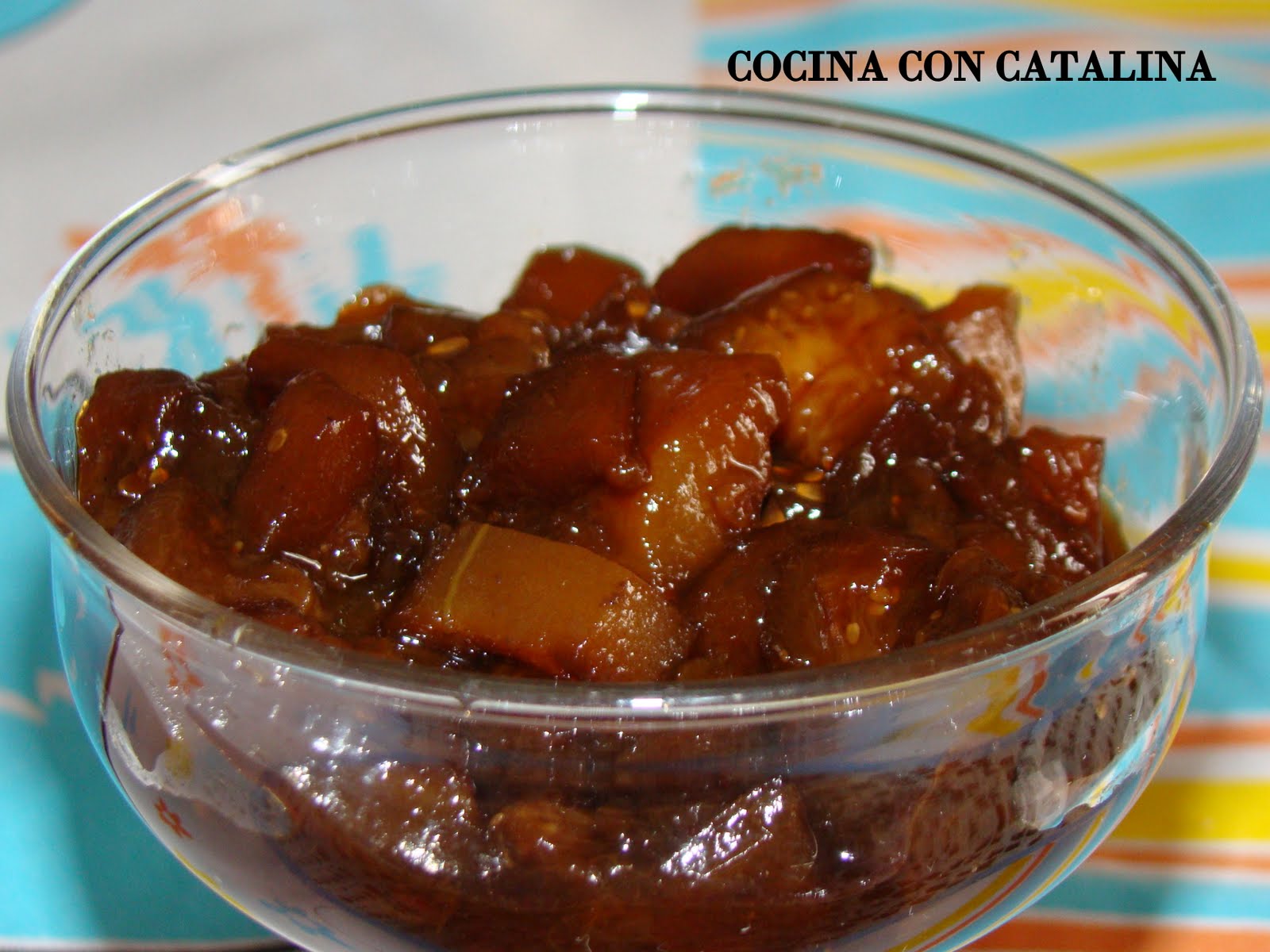 COCINA CON CATALINA: Pepino CaRamelizado