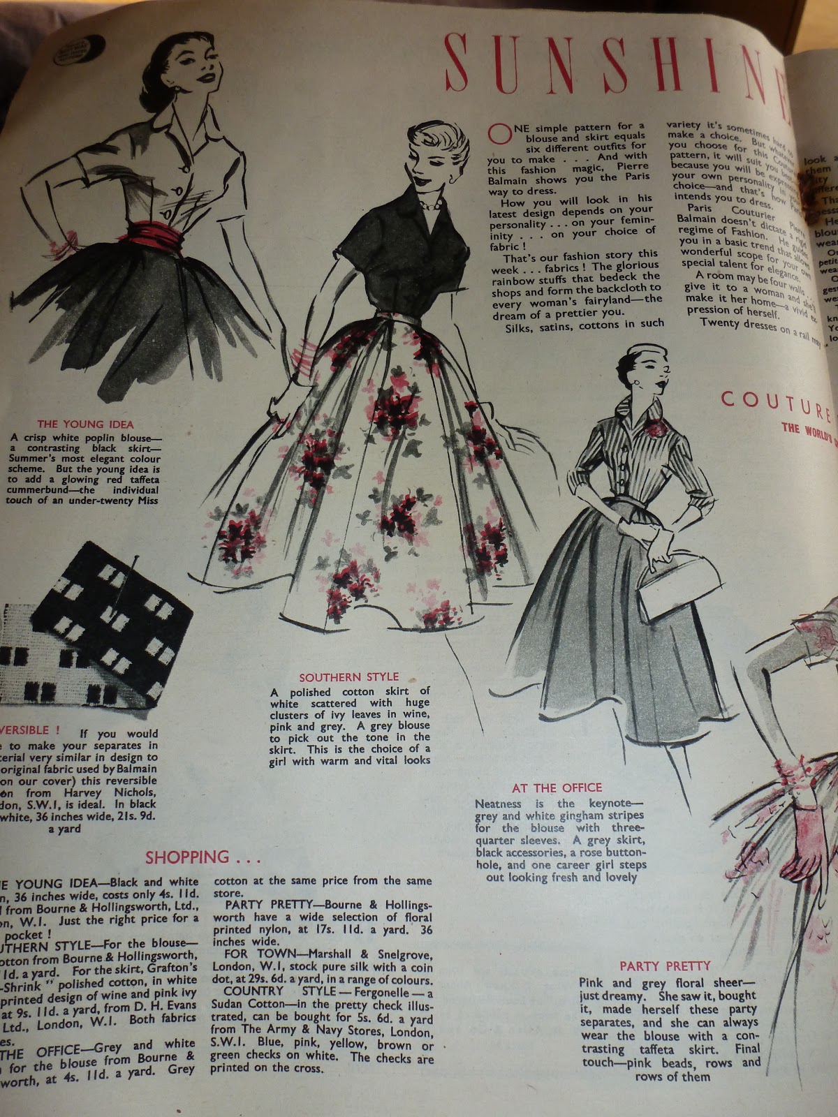 What Kate-Em did next.: 1950s couture patterns by post.