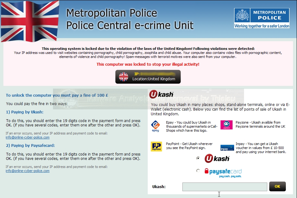 Malware Analysis and Removal: Weelsof - Metropolitan Police - United ...