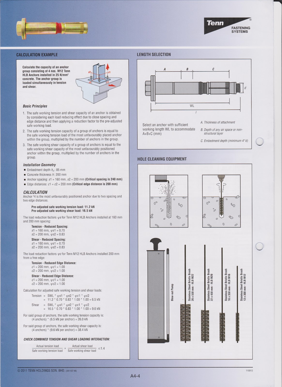 TENN HOLDINGS SDN. BHD: Concrete Anchor Systems
