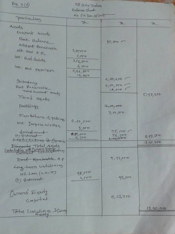 Accounting for Financial Services Math Solution May 2016 Question no. 9 ...