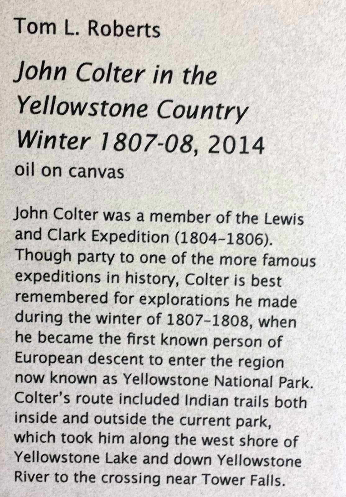 History and Culture by Bicycle: The West That Has Passed: John Colter ...