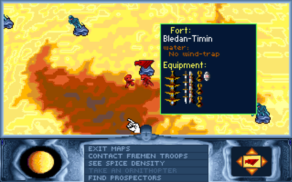 The Best Games Ever: Dune 1 - Fremen Sietch Caves Locations Screenshot