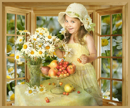 Animowane obrazki lato: Animowane obrazki i gify dzieci latem