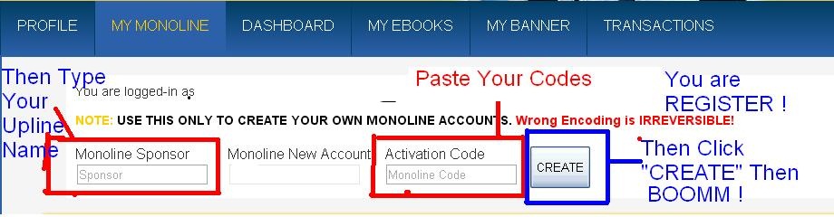 Paid-to-click-MLM-income (Home Based): Goldclub monoline system