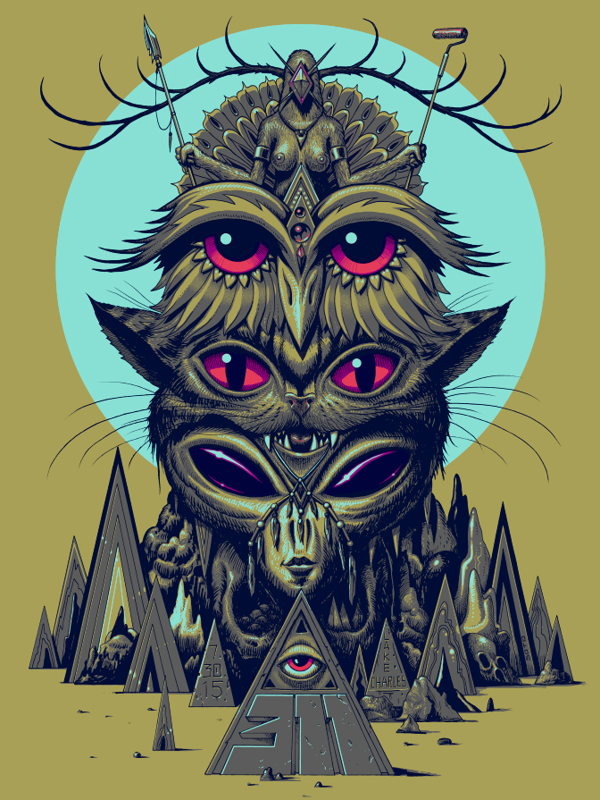 INSIDE THE ROCK POSTER FRAME BLOG: Jeff Soto 311 Lake Charles Poster