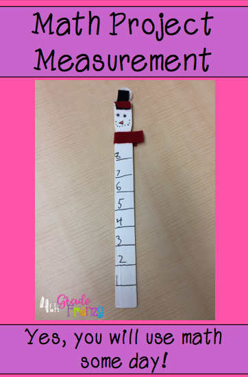4th Grade Frenzy: Math Project - Measurement