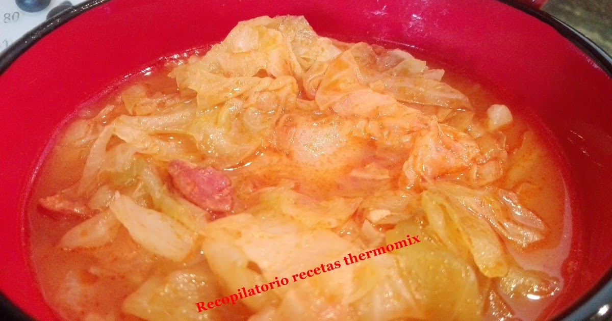 Recopilatorio de recetas thermomix: Potaje de repollo con chorizo thermomix