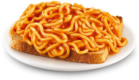 kiwisforthesummer2012: Spaghetti (or Beans) on Toast for Breakfast