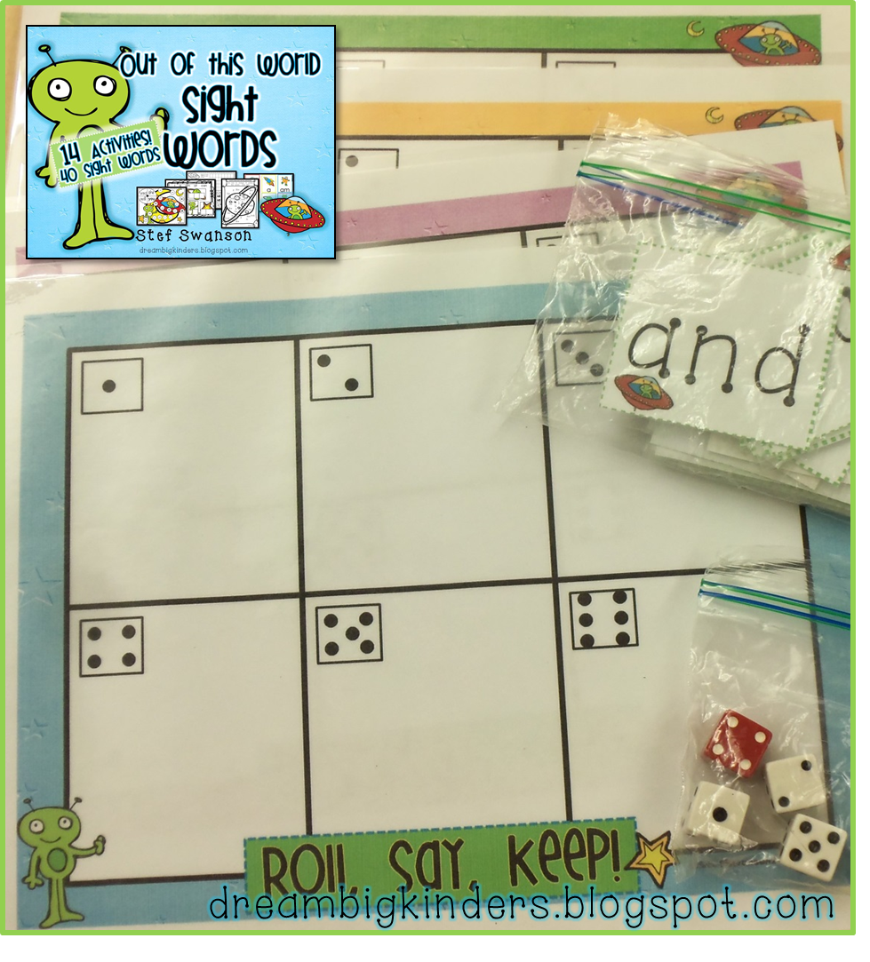 Dream Big Kinders: Kindergarten Sight Word Activities and a FREEBIE!