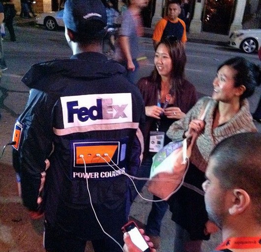 FedEx Human Charging Stations for Your Mobile Devices | Daily Fun Pics
