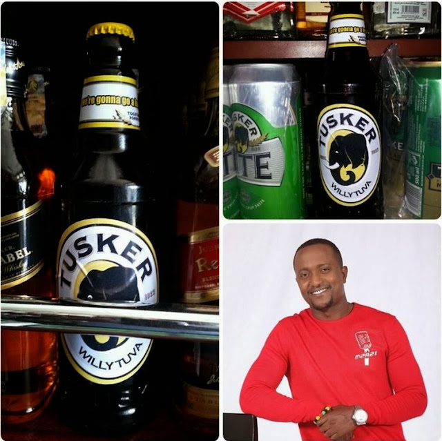 PHOTO - Mzazi Willy M Tuva Branded Tusker Bottle - Nairobi Wire