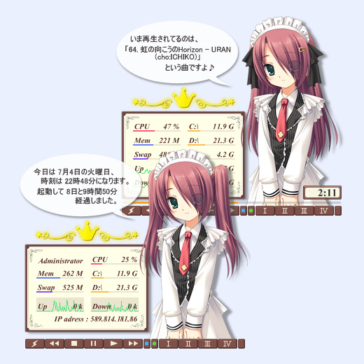 Rainmeter + Skins + Anime (Rainmeter Otaku) | ChibiBlog