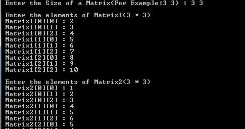 C PROGRAMS BLOG: C PROGRAM TO PERFORM MATRIX MULTIPLICATION