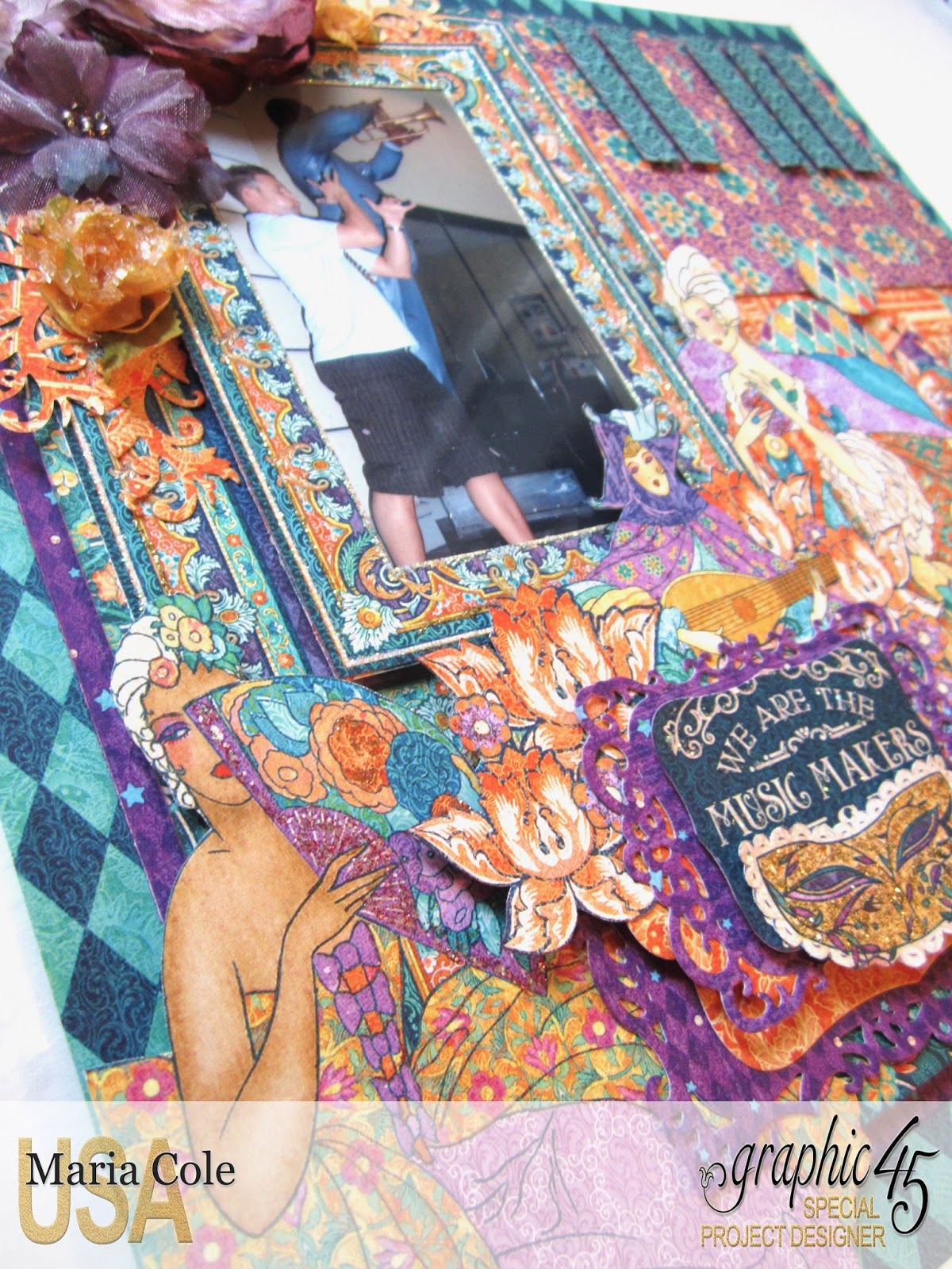 Paperiah: Graphic 45 Midnight Masquerade Layout