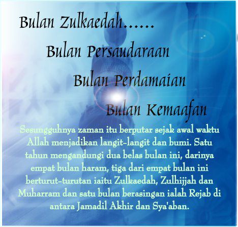 Sesudah Subuh: Zulqaedah ~ Bulan ke 11 dalam kalendar Hijrah.