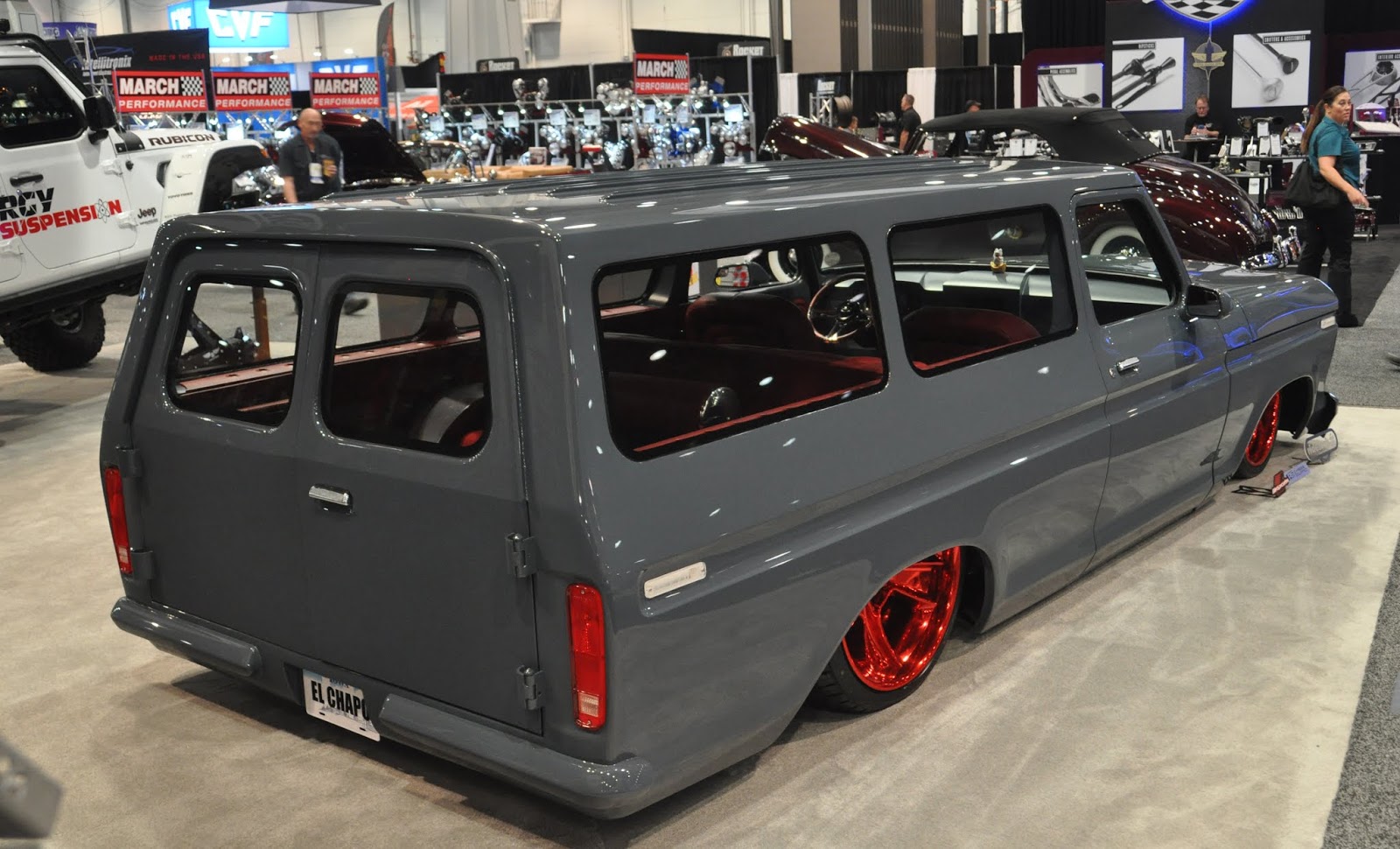 Just A Car Guy: there were some cool old Ford trucks at SEMA too