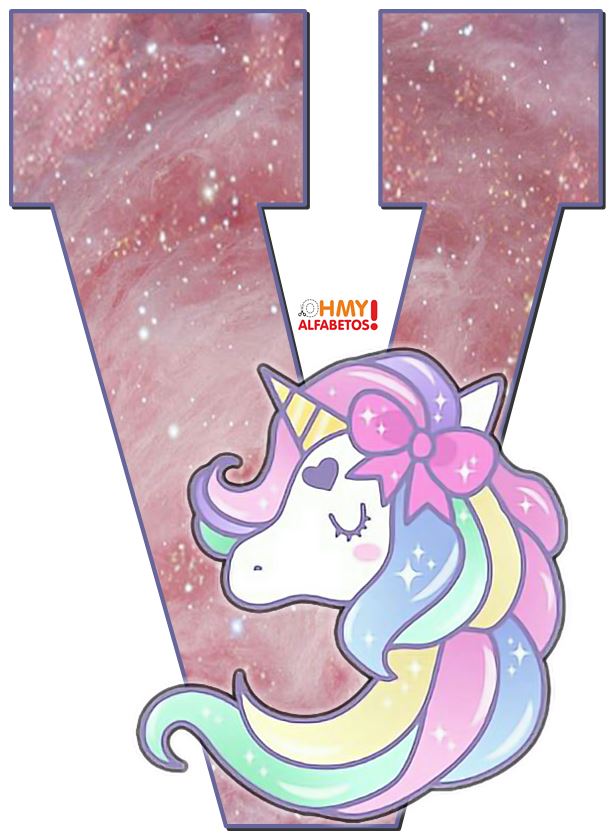 Abecedario Sueños de Unicornio. Unicorn Dreams Abc. - Oh my Alfabetos!