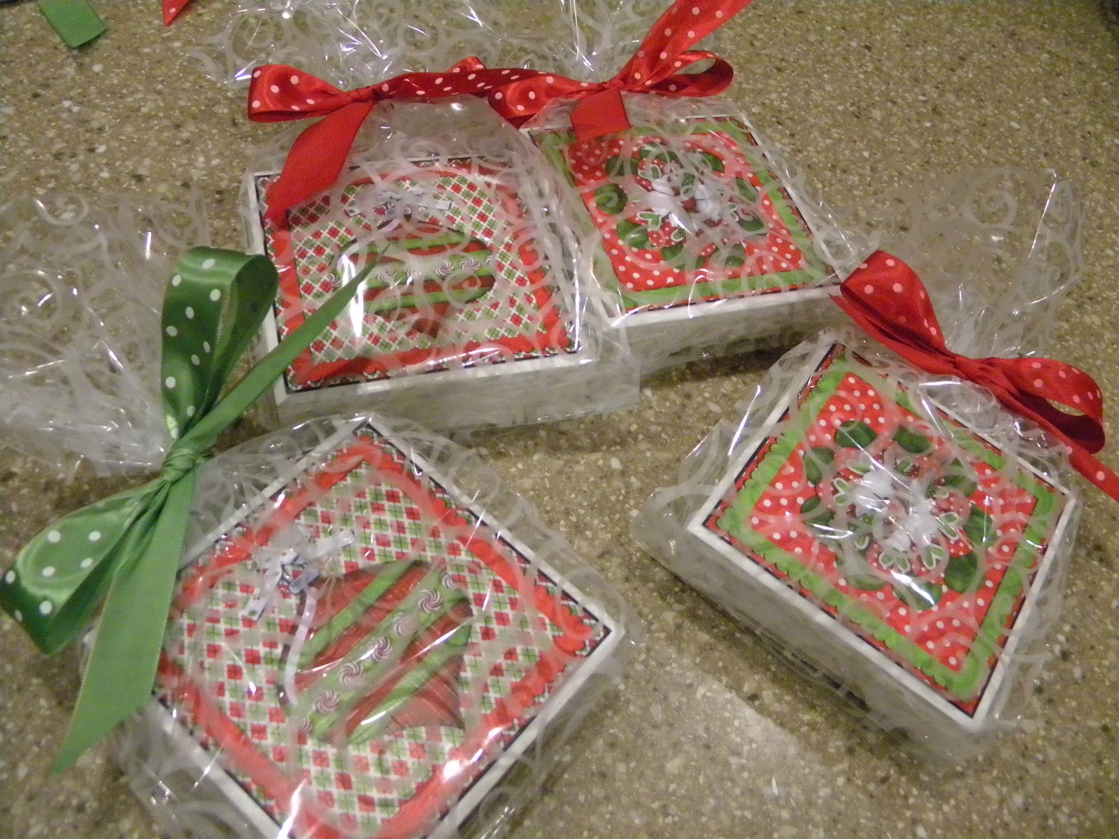 FlipChick Designs: Christmas Tile Coaster Set