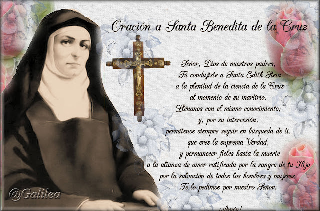 ® Santoral Católico ®: ORACIONES A SANTA EDITH STEIN