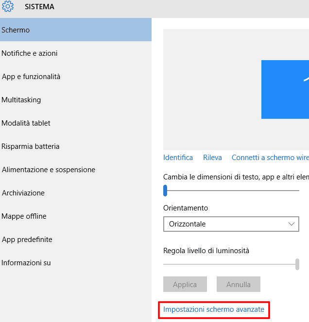 Windows 10: cambiare risoluzione dello schermo | Oggi è un altro post