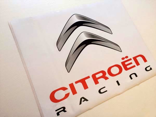 www.pegatinasdecoches.com: Logo Citroen Racing, bandas laterales vectra OPC
