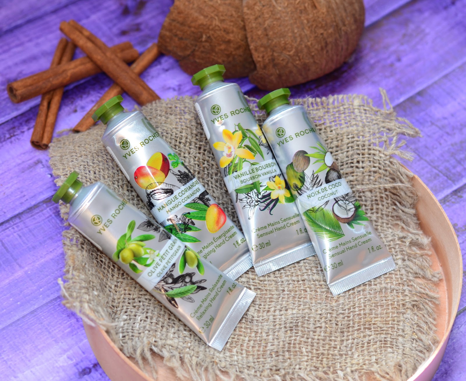 Rysichka: Yves Rocher Hand Cream Olive and Petit Grain, Mango and ...