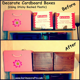Karima's Crafts: DIY Stylish Storage Boxes - Great Ideas
