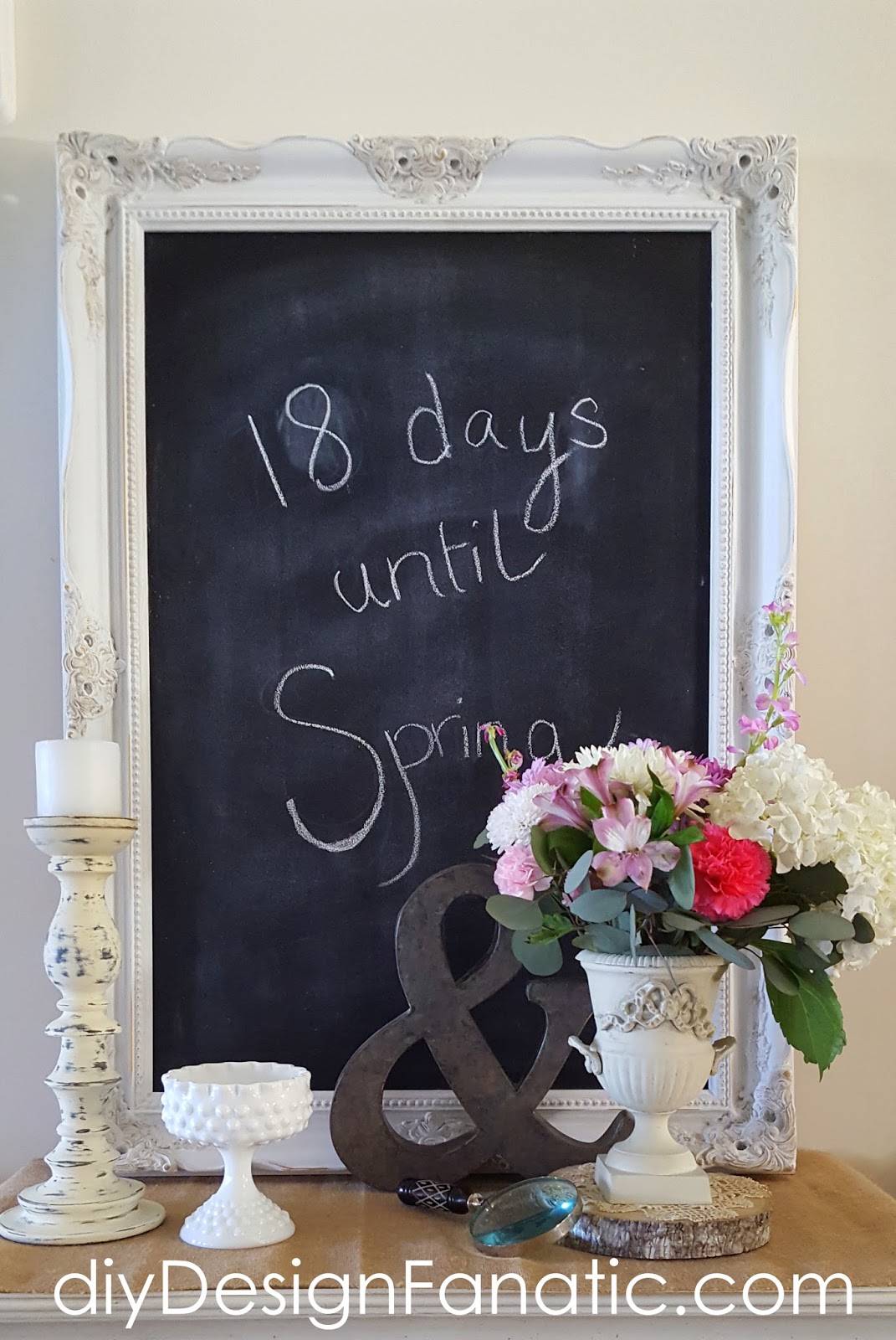 diy Design Fanatic: Painting A Framed Chalkboard