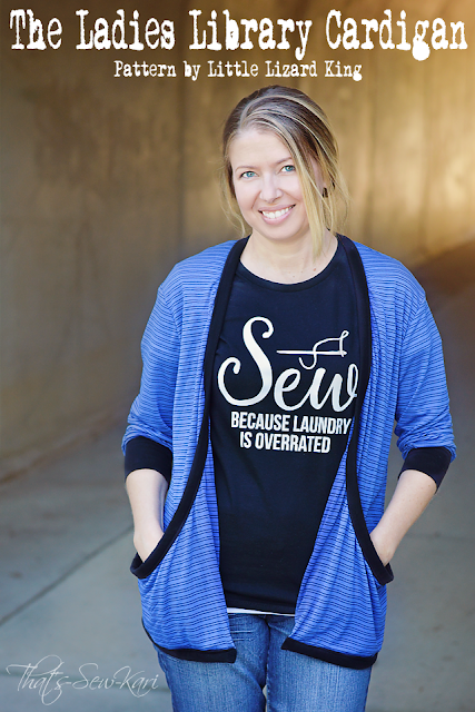 Ladies Library Cardigan | That's-Sew-Kari