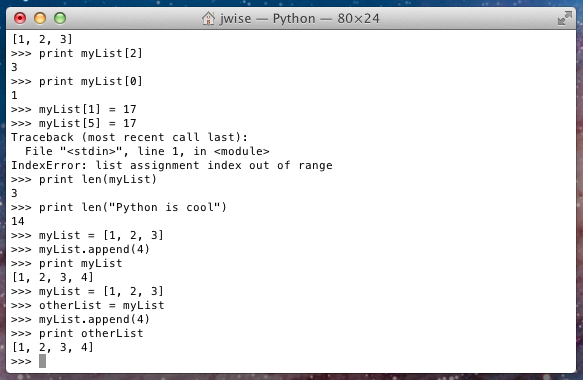 Getting Started with Python: Lesson 4 - Floats and Lists