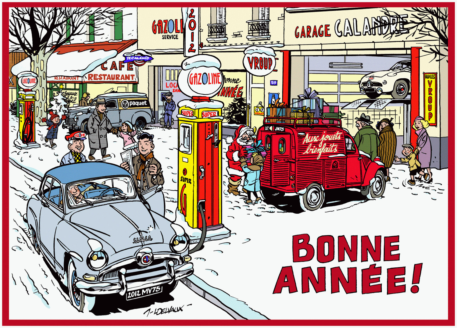 Jean-Luc DELVAUX Illustrateur: Joyeux Noël et Bonne Année!