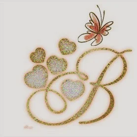 Alfabeto con corazones y mariposas. - Oh my Alfabetos!