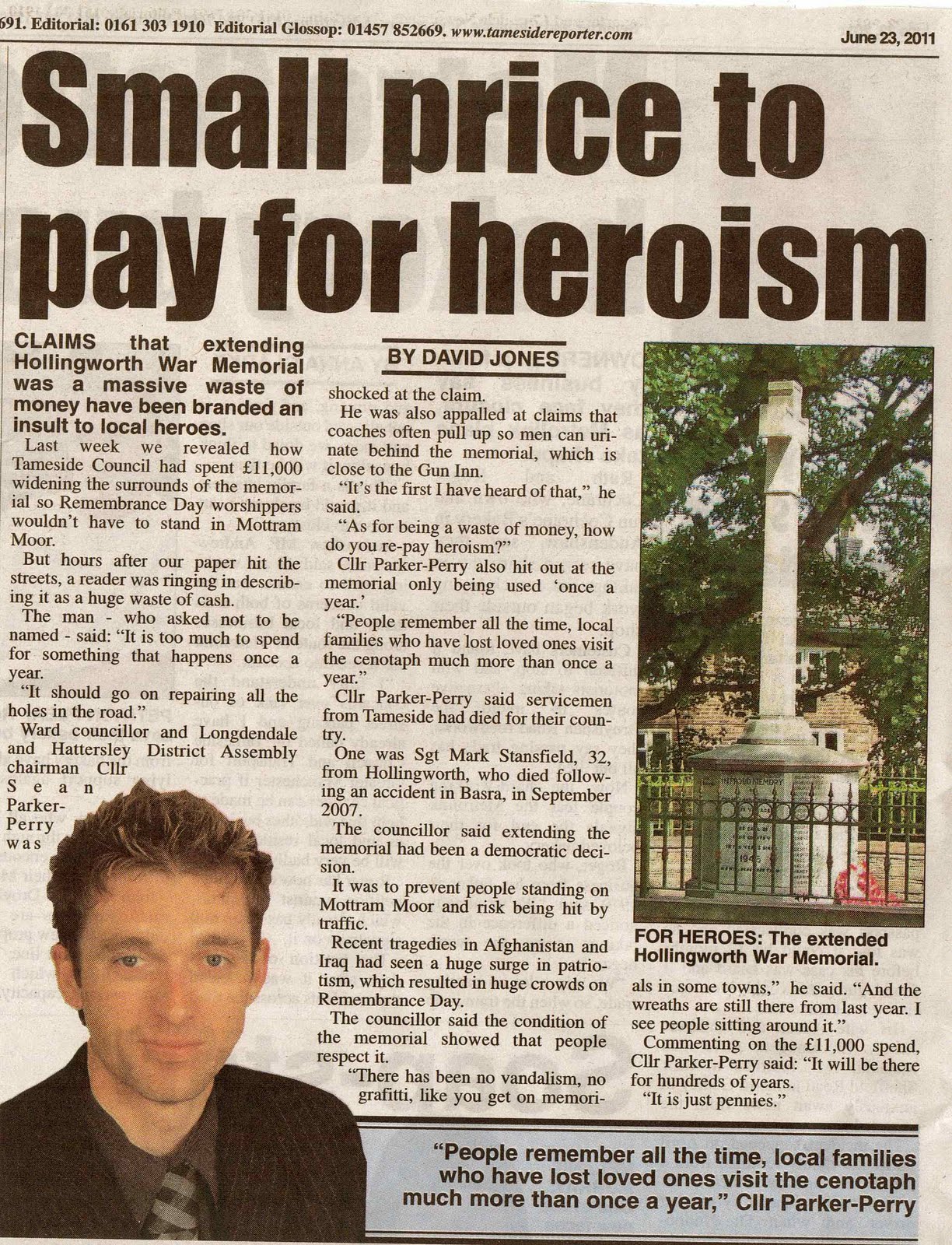 Tameside Citizen: Well said Cllr Parker Perry